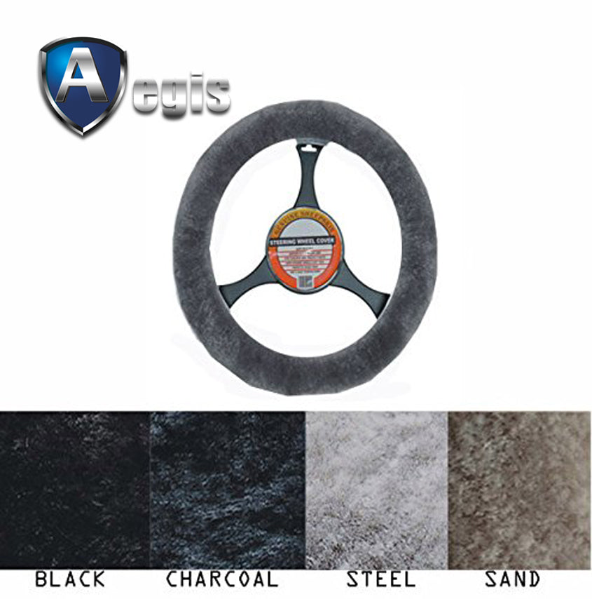 SHEEPSKIN STEERING WHEEL COVER – AEGISCOVER